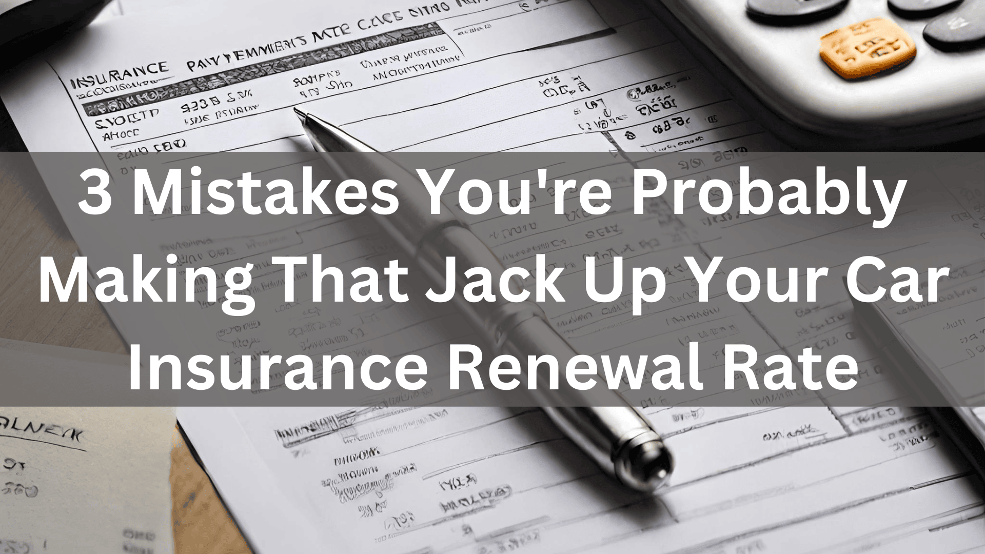 Why Your Car Insurance Renewal Jumped — and How to Fix It