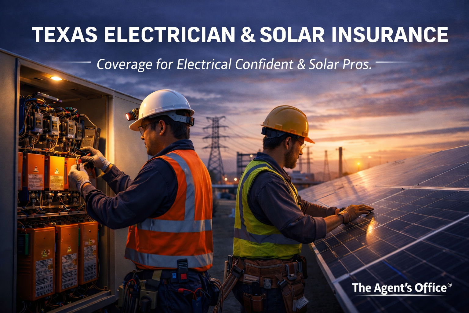 Texas Electrician & Solar Insurance | The Agent's Office®
